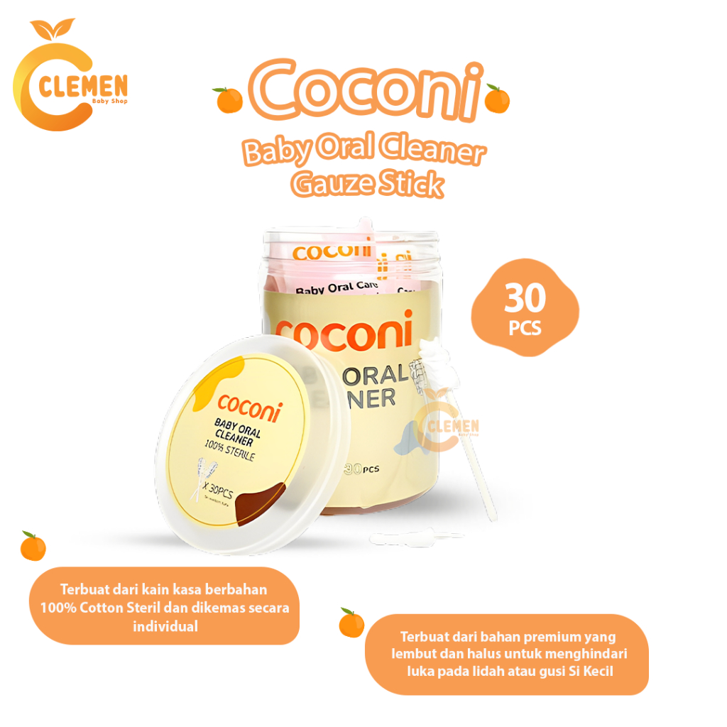 Jual Coconi Baby Oral Cleaner Gauze Stick ( Pembersih mulut bayi ...