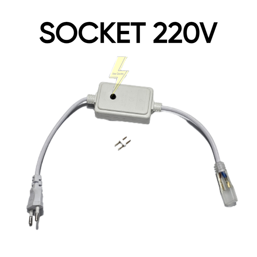Jual Socket Lampu Led RGB STRIP Kelap-Kelip 220V / Adaptor Lampu Kelap ...