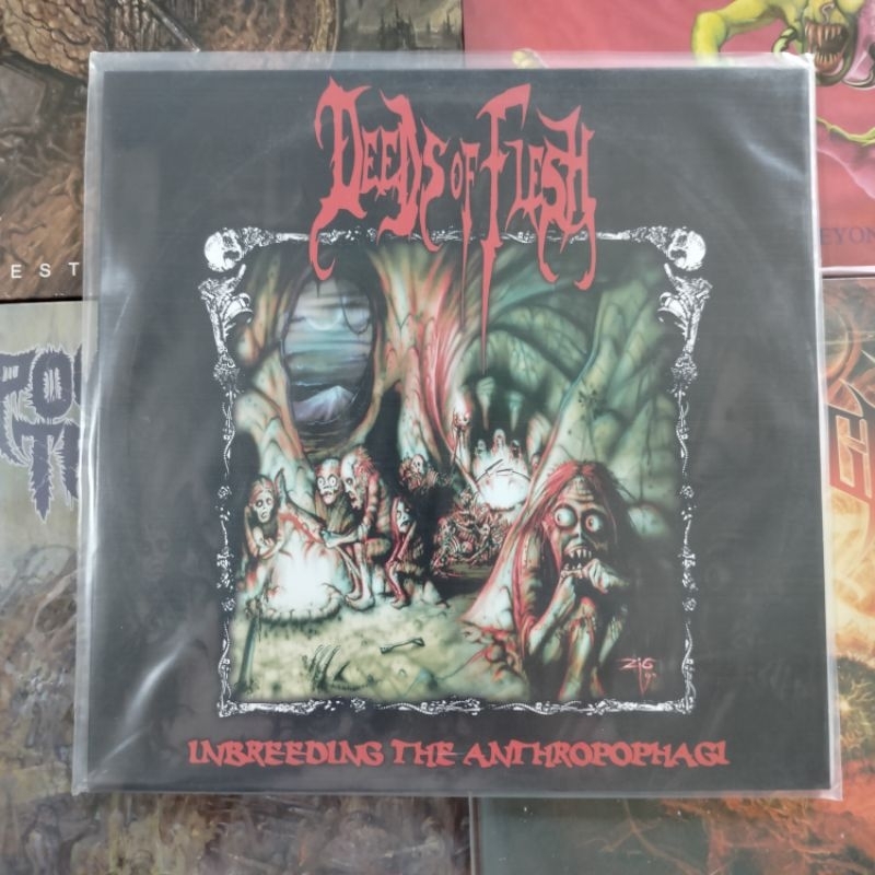 Jual Vinyl DEEDS OF FLESH - INBREEDING THE ANTHROPOPHAGI | Shopee Indonesia