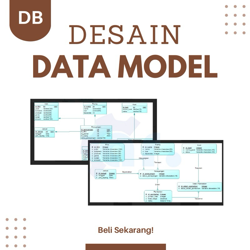 Jual DESAIN DATA MODEL / CDM / PDM / SEJENISNYA | Shopee Indonesia