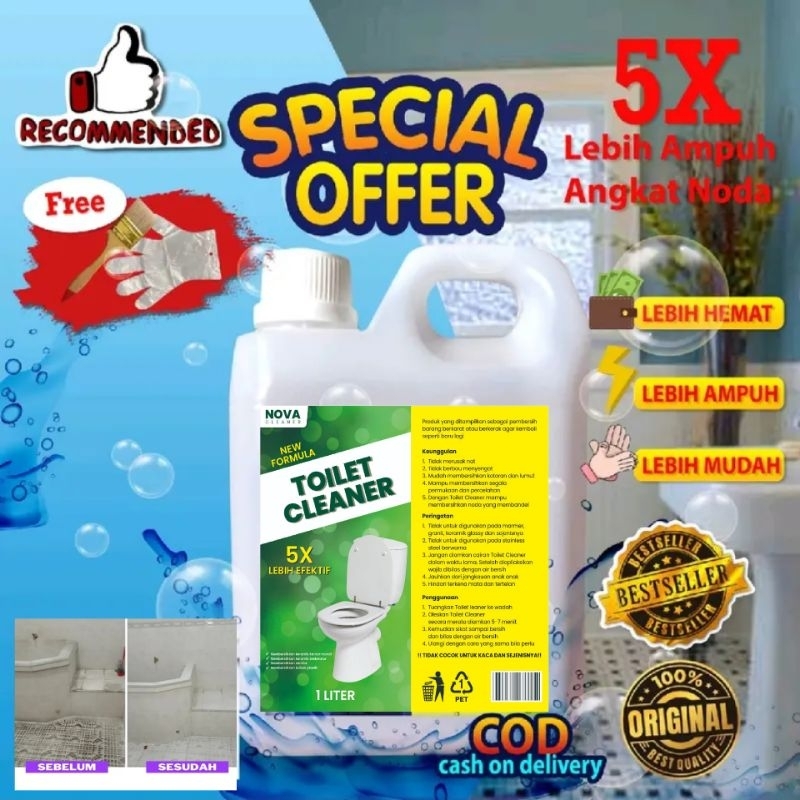 Jual Nova Cleaner Cairan Pembersih Toilet Wastafel Keramik Lantai Kamar ...
