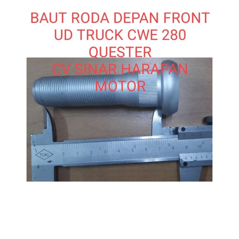 Jual HUB BOLT FRONT QUESTER CWE 280 BAUT RODA DEPAN UD TRUCK NISSAN ...