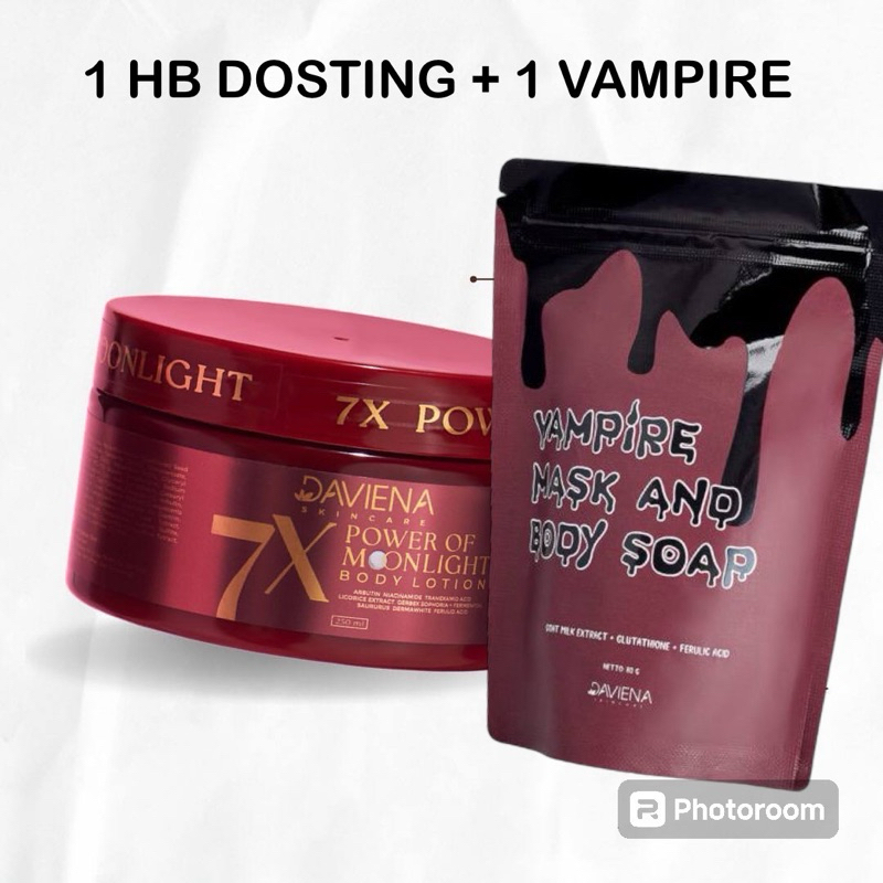 Jual (READY STOCK) HB DOSTING DAVIEANA & BODY SOAP VAMPIRE DAVIENA ...