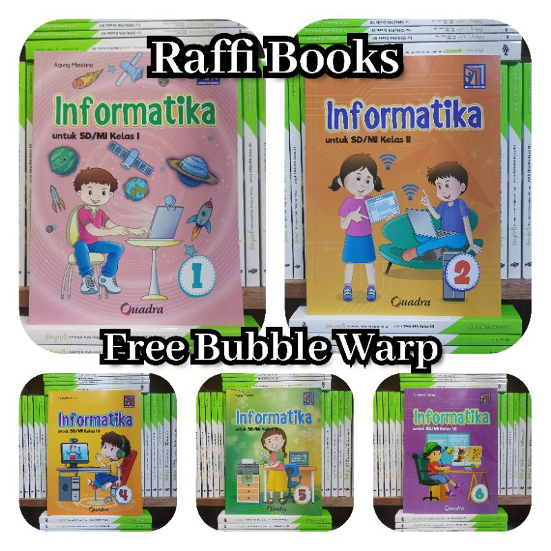 Jual Buku Informatika Kelas 1 2 3 4 5 6 SD Quadra Kurikulum Merdeka Original | Shopee Indonesia