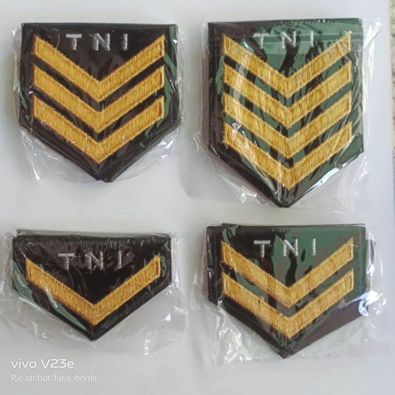 Jual pangkat pdu tni sertu serda serka serma pangkat tni ad baju pdu ...