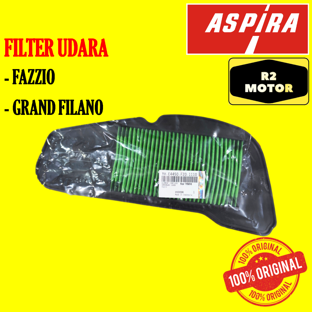Jual FILTER SARINGAN UDARA FZO ASPIRA FAZZIO / GRAND FILANO ORIGINAL ...