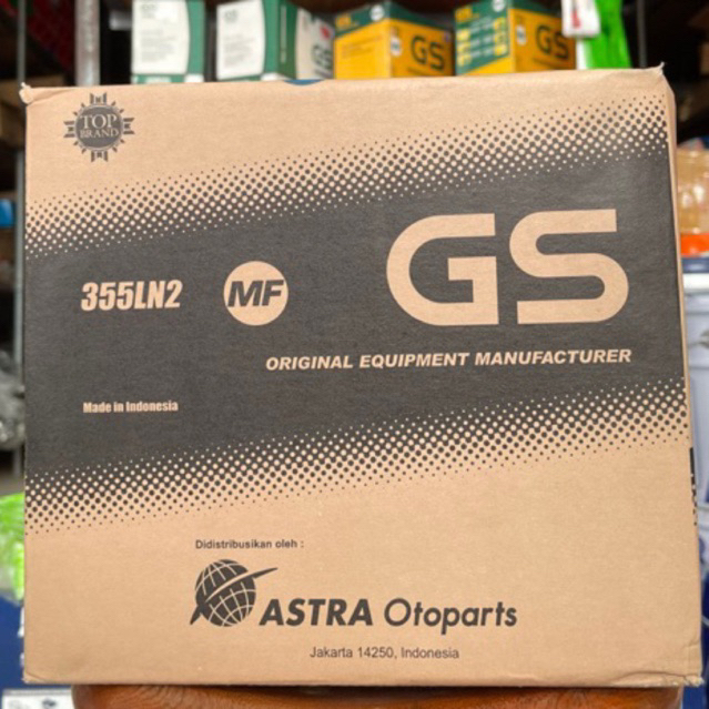 Jual Aki GS MF 355LN2 / LN2 Maintenance Free Accu Kering Toyota Inova Reborn Bensin New Fortuner ...