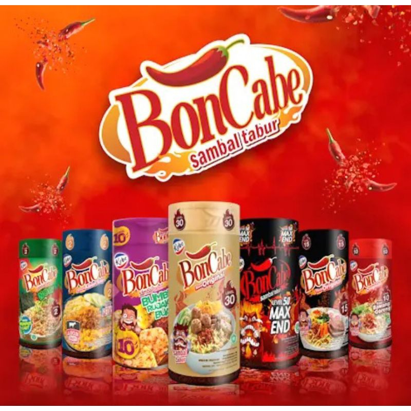 Jual Kobe BonCabe Bon Cabe Level 10 15 30 50 Cabe Bubuk 40 gram Botol ...