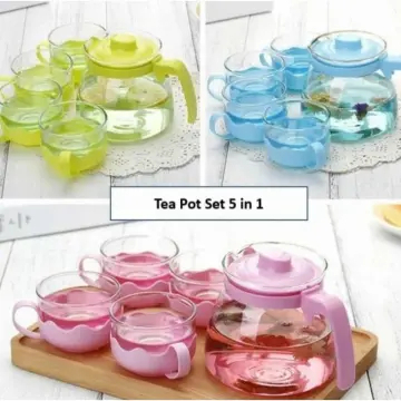 Jual Tea pot 5 in 1 Idola HC | Teko Air Tanpa Saringan kaca dan Gelas ...