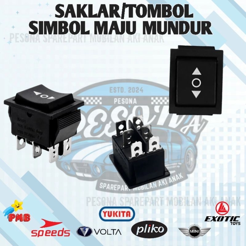 Jual TOMBOL/SAKLAR SIMBOL MAJU MUNDUR MOBIL AKI ANAK MOTOR AKI ANAK ...