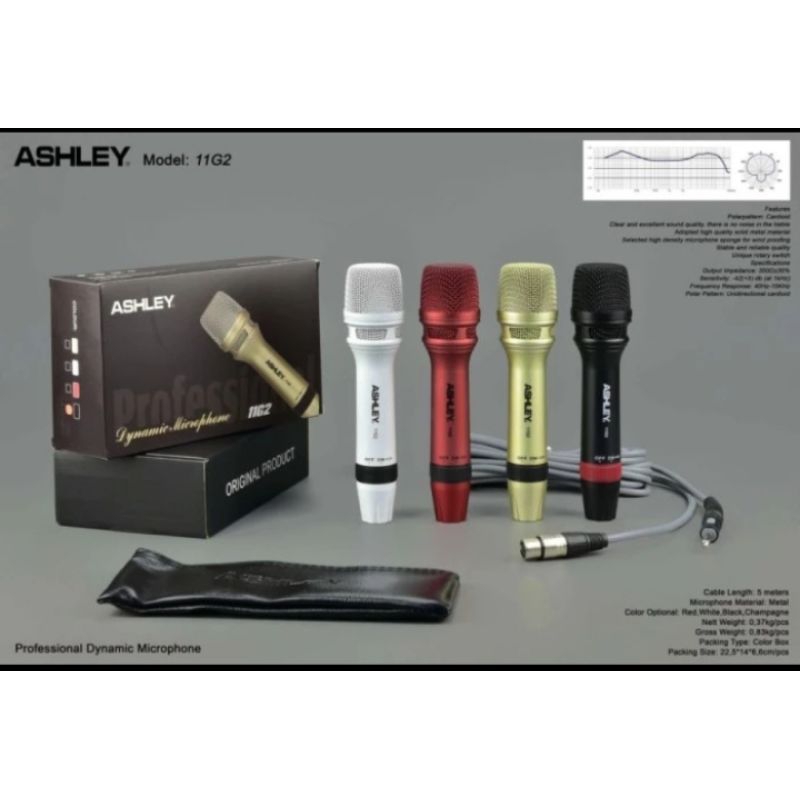 Jual MIC KABEL ASHLEY 11G2 ORIGINAL Garansi Resmi 1 Tahun | Shopee ...