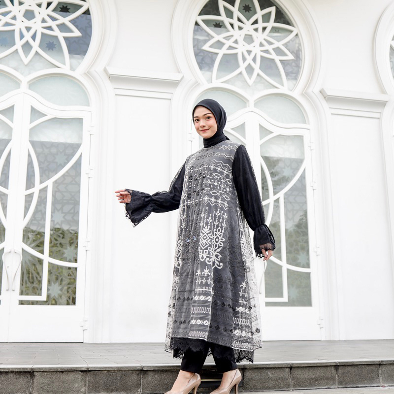 Jual Asiatic Dress/Midi Dress/Black Dress/Lace Chantilly | Shopee Indonesia