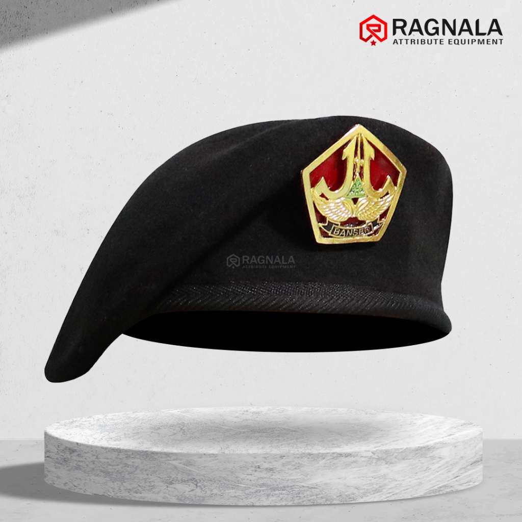 Jual Baret Banser Satu Set dengan Emblem / Baret Merk Camel | Shopee ...