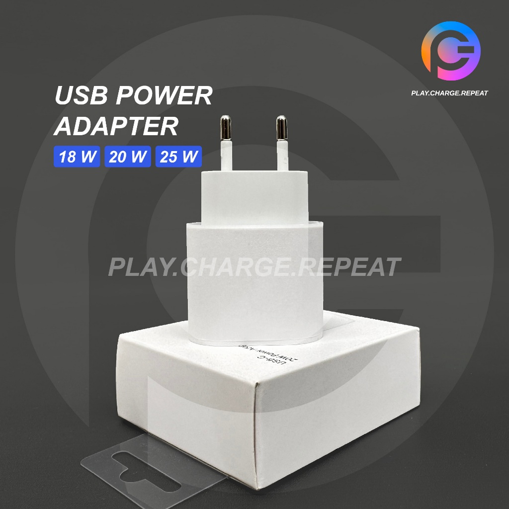 Jual USB C POWER ADAPTER 18W/20W/25W - FAST CHARGING ADAPTOR CHARGER IP ...