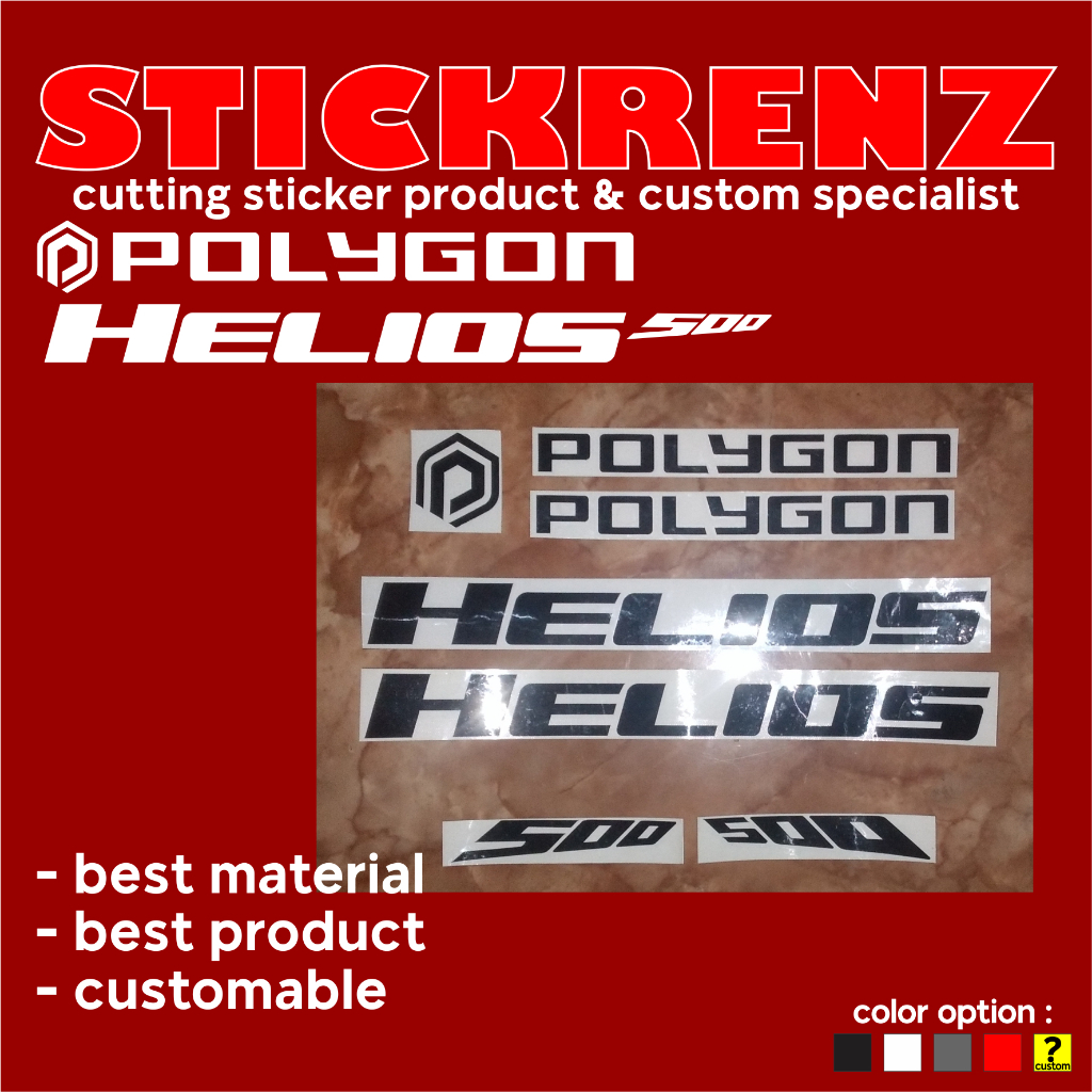 Jual Cutting Sticker Stiker Sepeda Polygon Helios 500 01 Custom ...