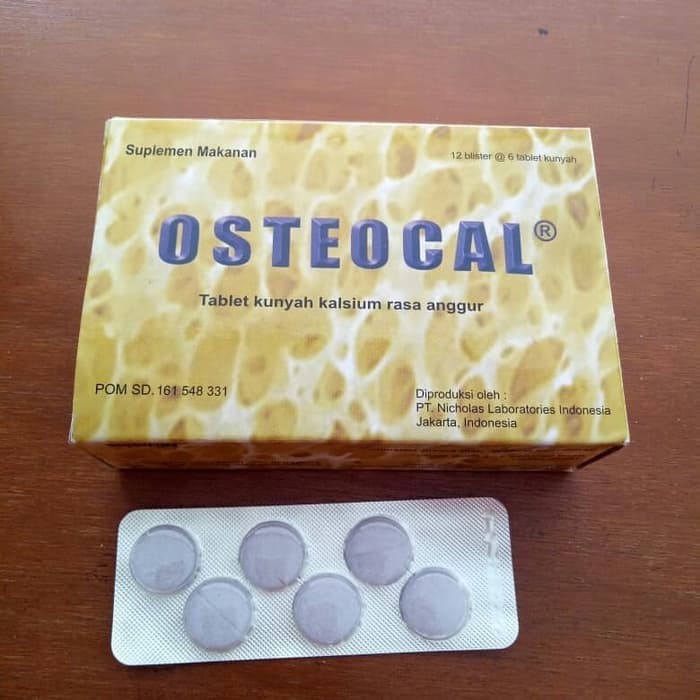 Jual OSTEOCAL BOX isi 12 STRIP Kalsium KUNYAH Rasa Anggur | Shopee ...
