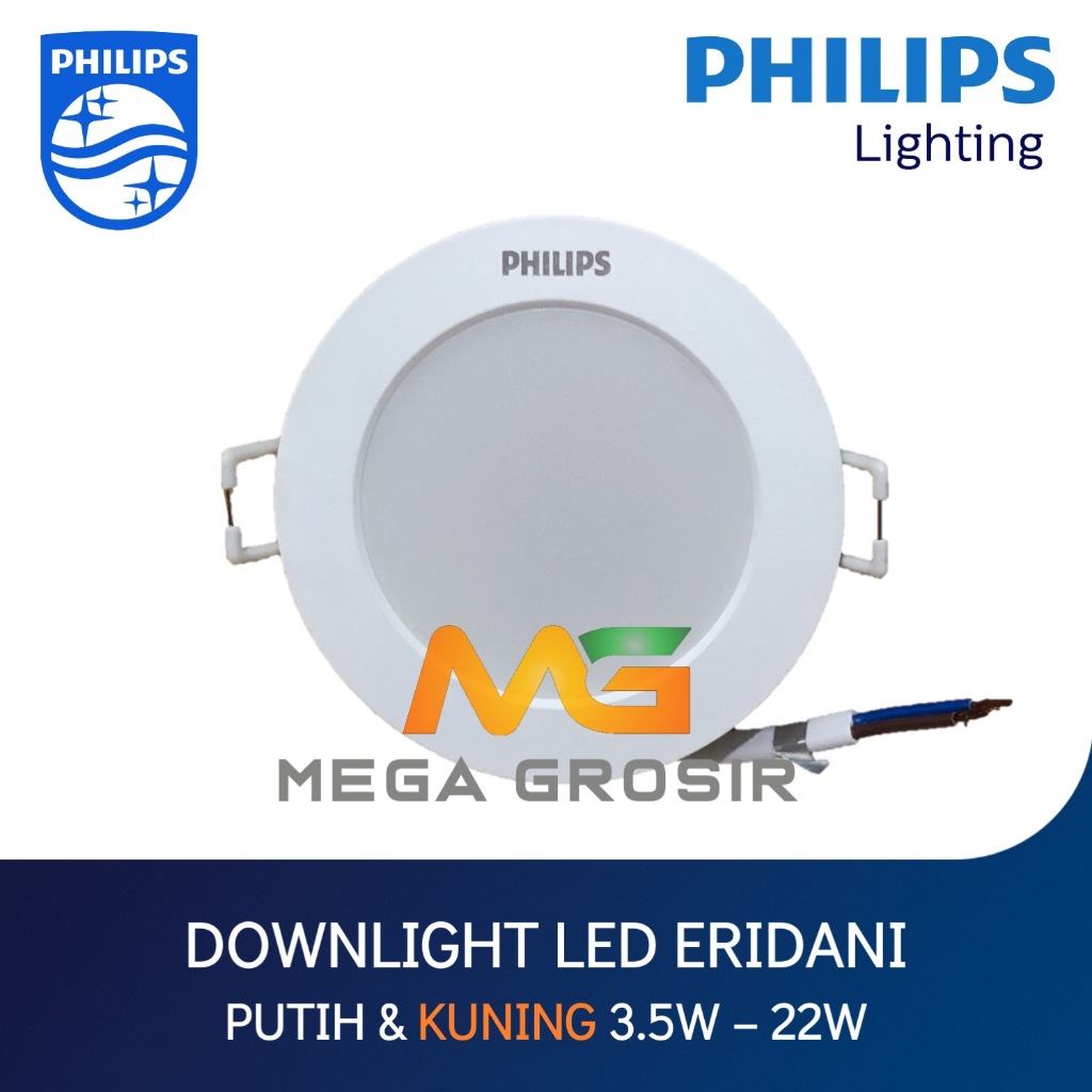 Jual Lampu PHILIPS Eridani 3,5 7 10 14 23 W Watt Putih Kuning - Bohlam Downlight LED Plafon ...