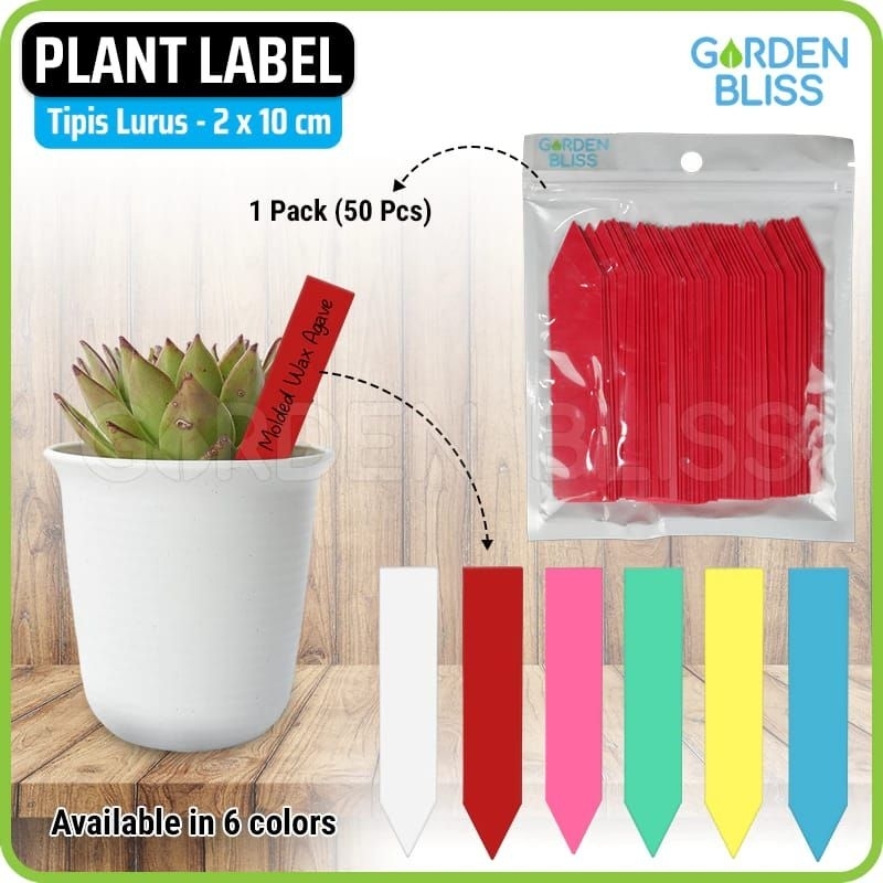 Jual 50 Pcs Plant Label Name Tag - Label Penanda Tanaman Lurus Model Straight 2x10 cm | Shopee ...