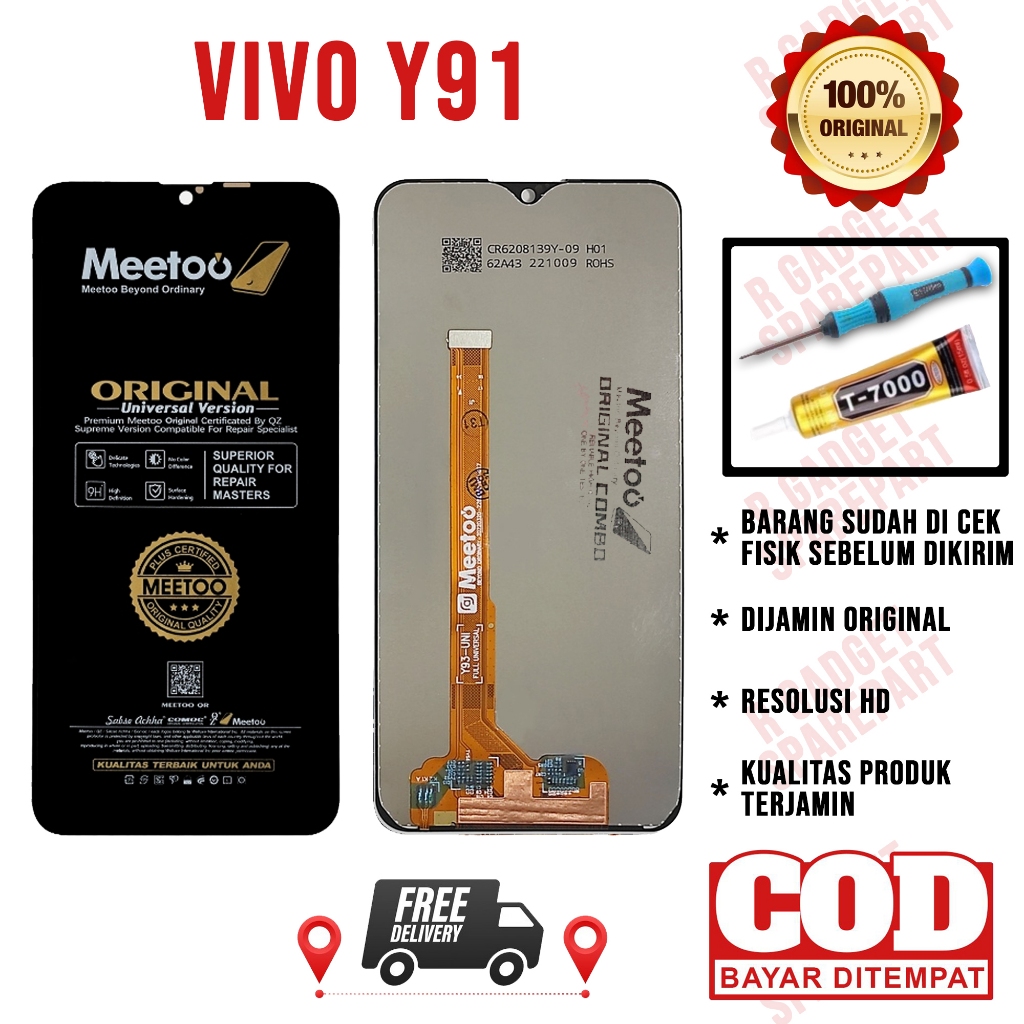 Jual Lcd Vivo Y91 Original OEM Quality Lcd Touchscreen Fullset Vivo Y91 ...