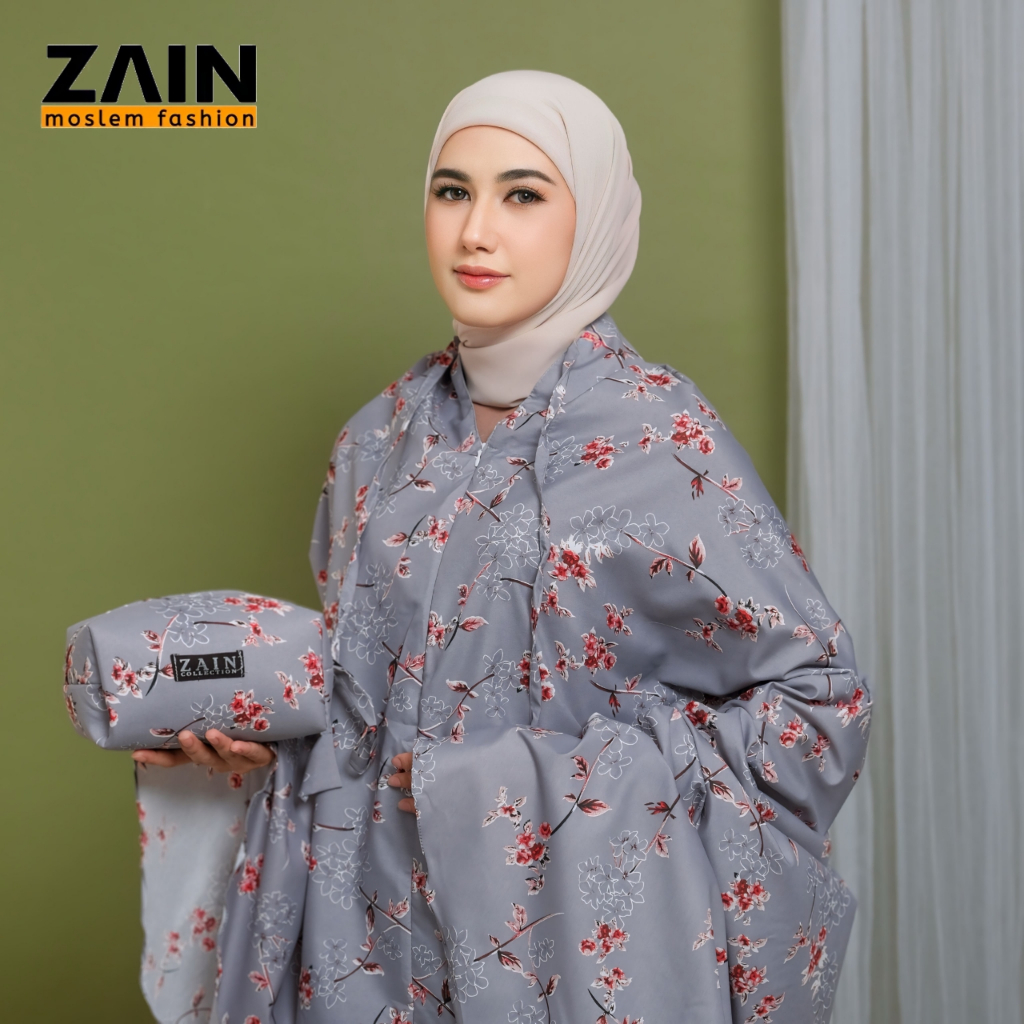 Jual ZAIN MOSLEM FASHION Mukena Dewasa 2in1 Katun Premium Bunga ...