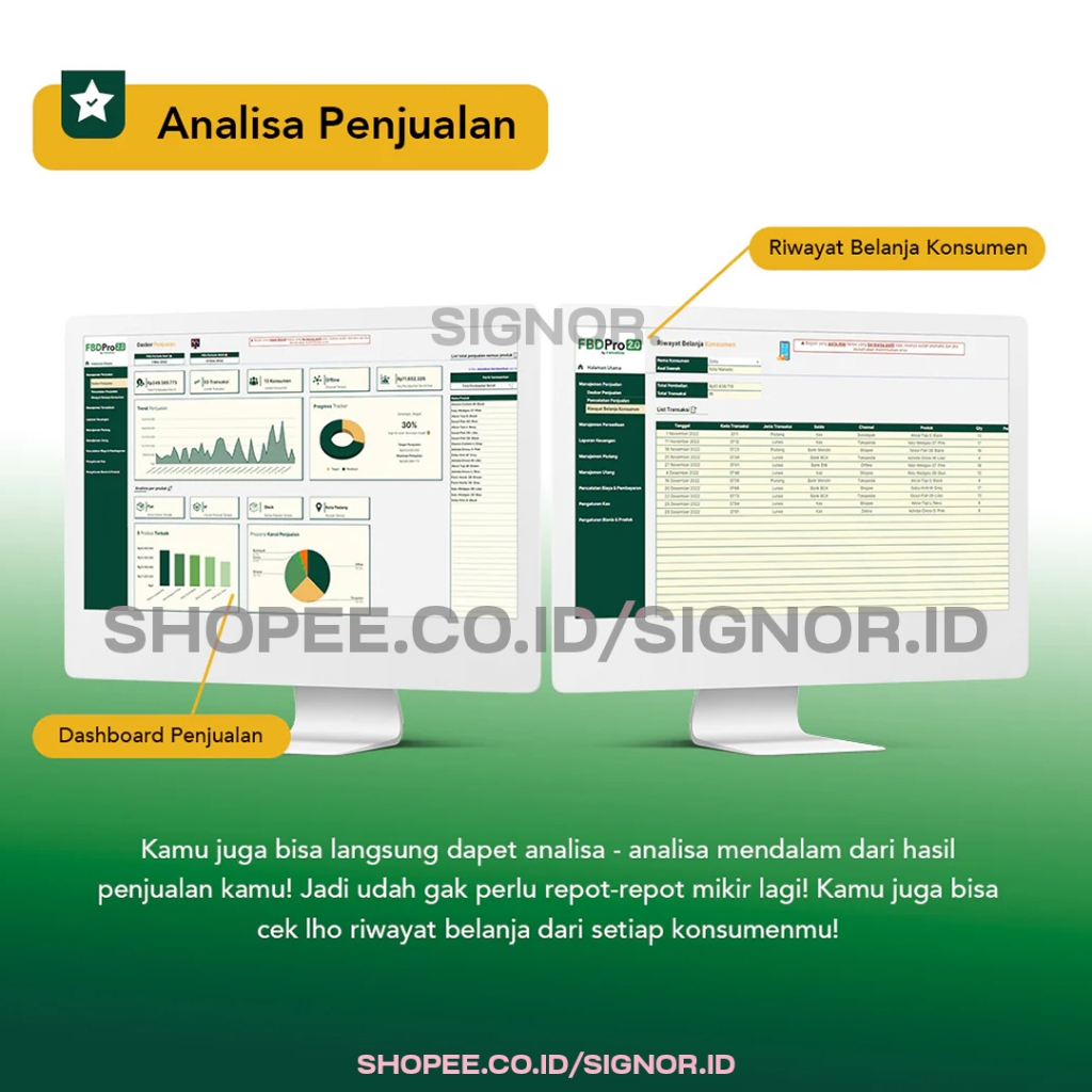 Jual [T073] Financial Business Dashboard Pro 2.0 (FBDPro) - Template Spreadsheet Excel Online ...
