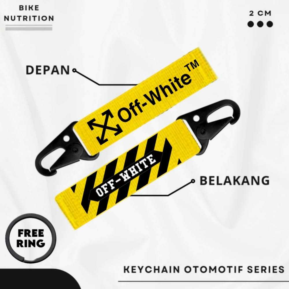 Jual GANTUNGAN KUNCI OFF WHITE KUNING KEYCHAIN OFF WHITE KEY CHAIN ...