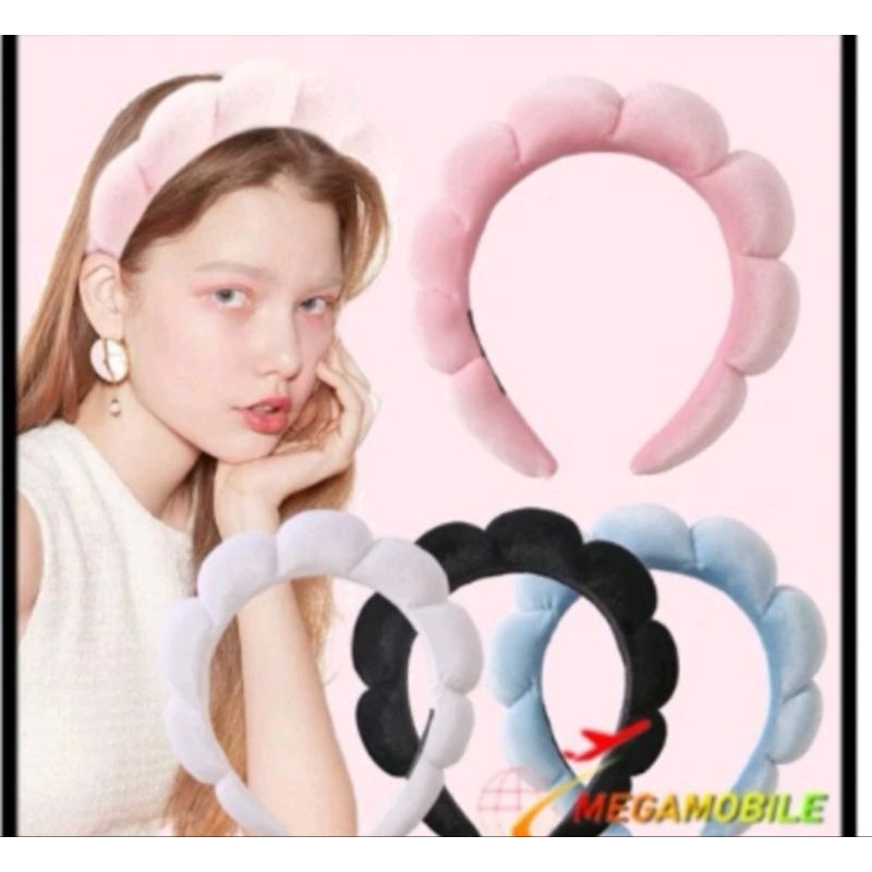Jual Bando Shell Busa Tebal / Korean Fluffy Head Band Style / Hairband ...