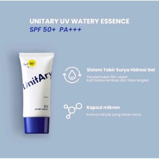 Jual Unitary Chemical Sunscreen UV Watery Essence SPF 50+ PA+++ 50ml ...