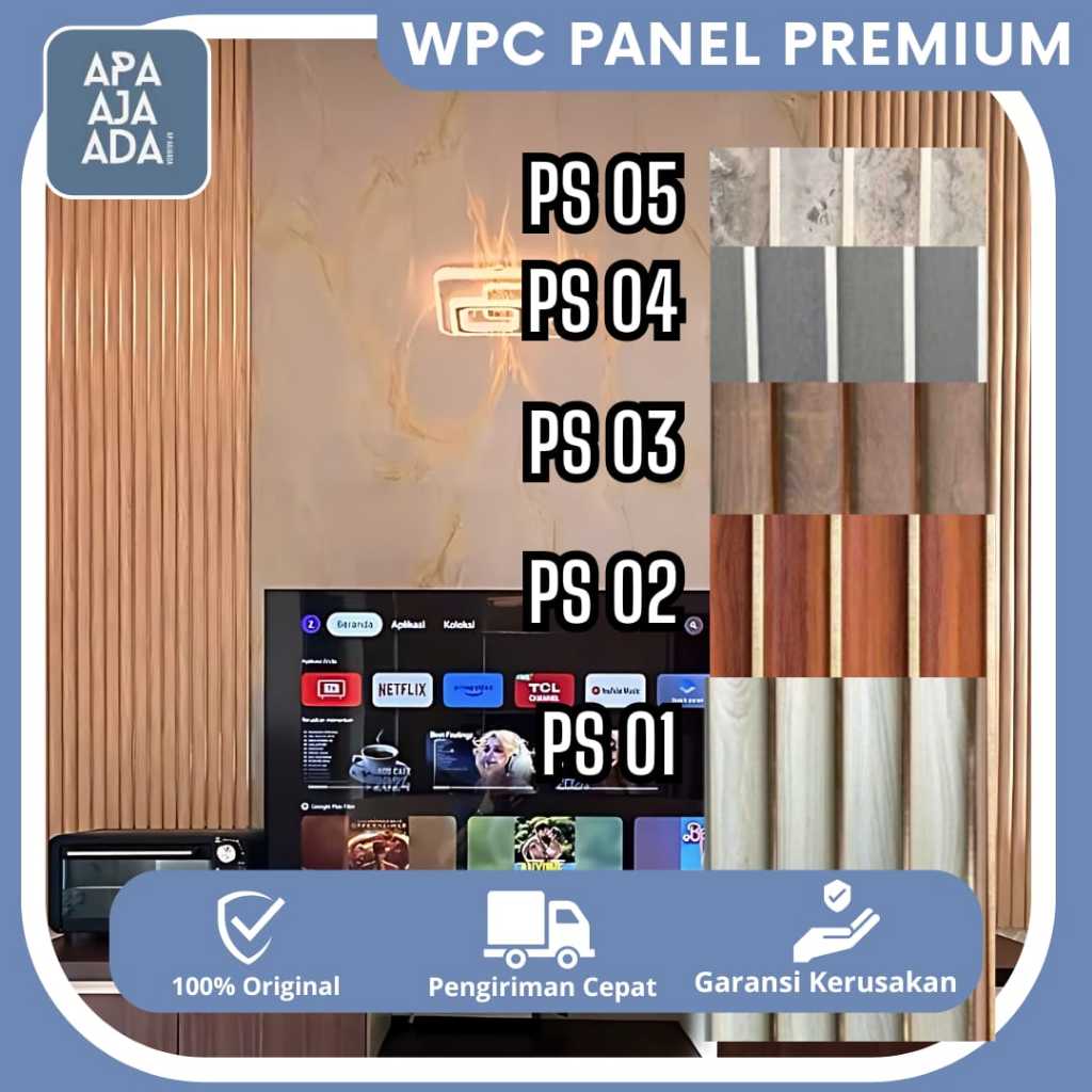 Jual Wpc panel (PREMIUM) 1meter & 3 meter TERLENGKAP/kisi-kisi/Wallpanel/Wpc murah | Shopee ...