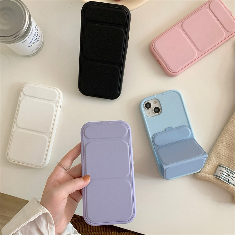Jual FOLDING STAND CASE For IPHONE 11 12 13 14 15 PRO MAX HOLDING ...