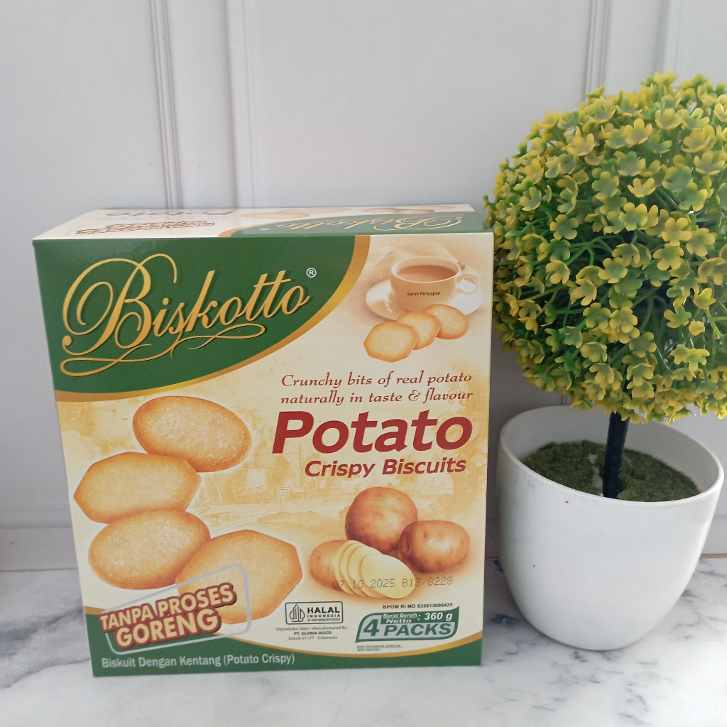Jual BISKOTTO POTATO CRISPY BISCUIT 360gr/ BISKUIT KENTANG/ POTATO ...