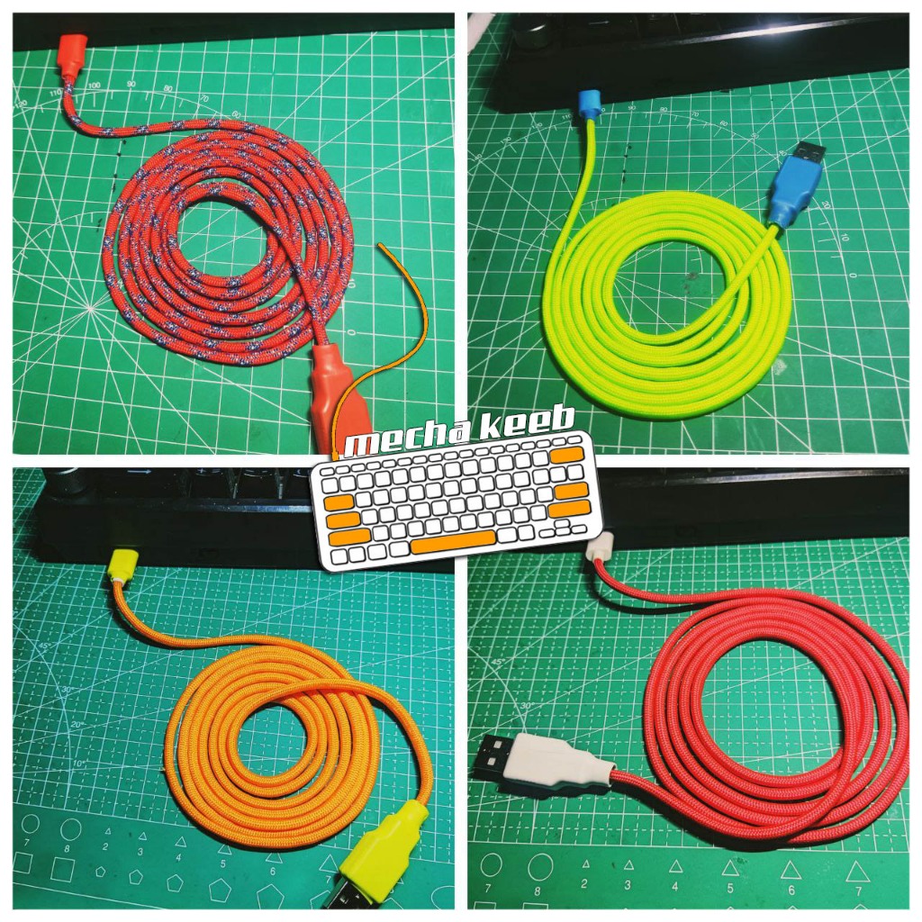Jual Kable Mechanical Keyboard USB C paracord straight lurus kabel ...