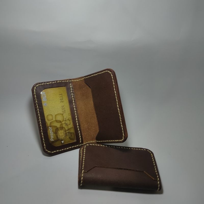 Jual kaciwitkulits dompet kartu sim ktp bahan kulit asli | Shopee Indonesia
