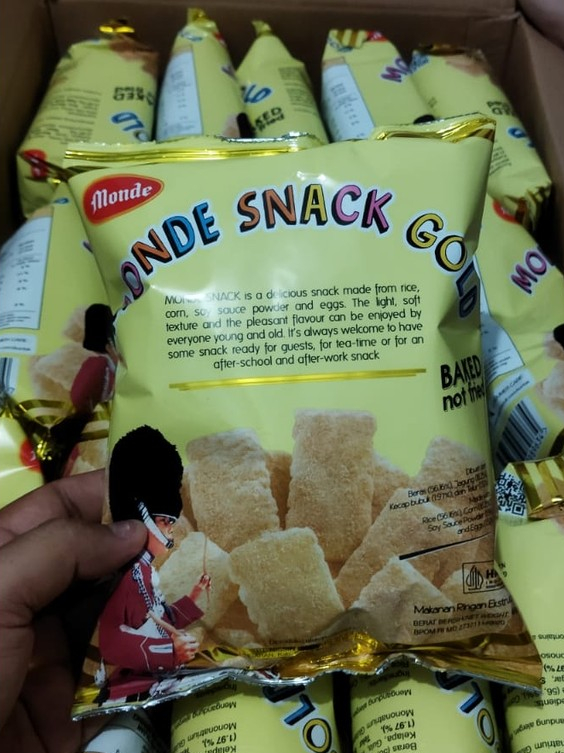 Jual monde snack gold rasa original 30 gram cemilan makan ringan ...