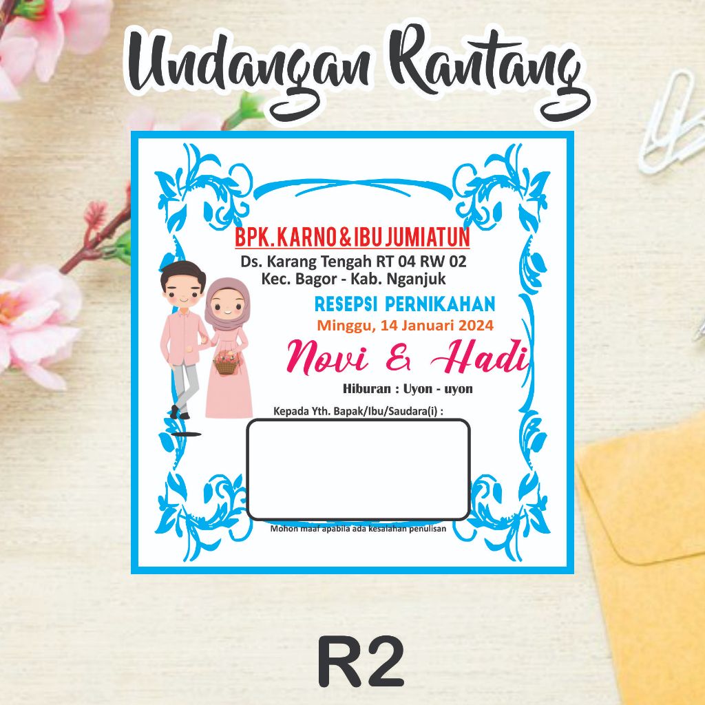 Jual UNDANGAN TONJOKAN UNDANGAN PUNJUNGAN SOROGAN UNDANGAN NASI KOTAK ...