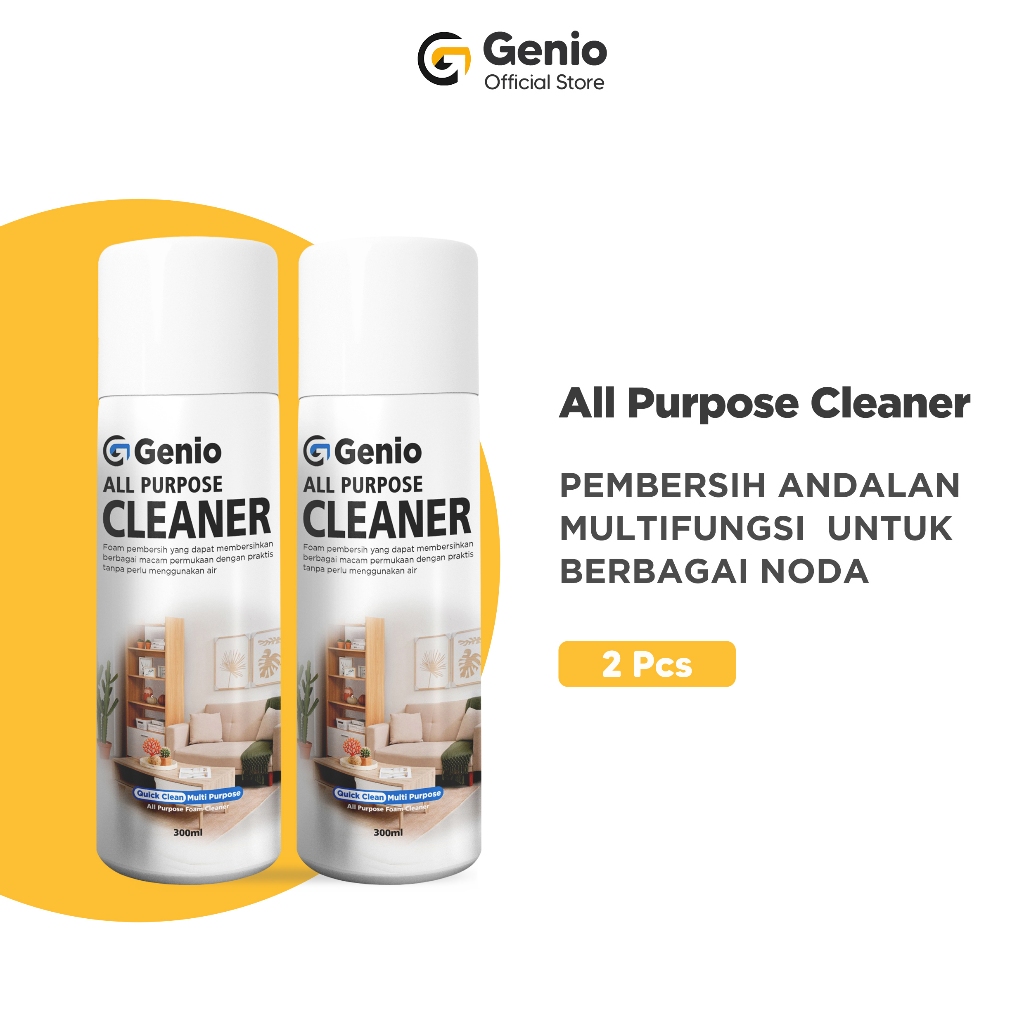 Jual GENIO All Purpose Cleaner 2pcs - Foam Pembersih Instan Sepatu, Tas ...