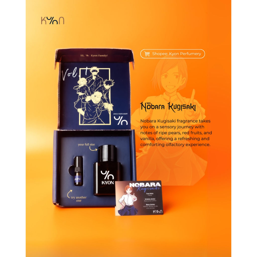 Jual Jujutsu Kaisen Inspired Perfume Nobara Kugisaki - KYON Perfumery ...
