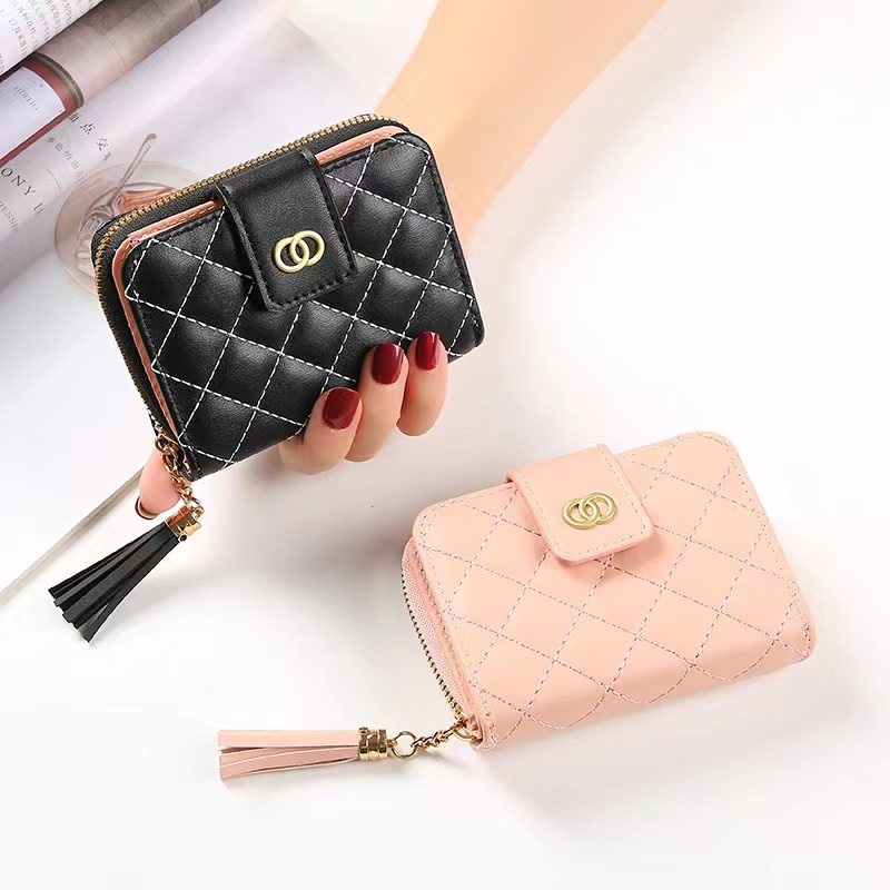 Jual Dompet Wanita Baru Kulit Kecil Warna Solid Berkualitas Tinggi Mini ...