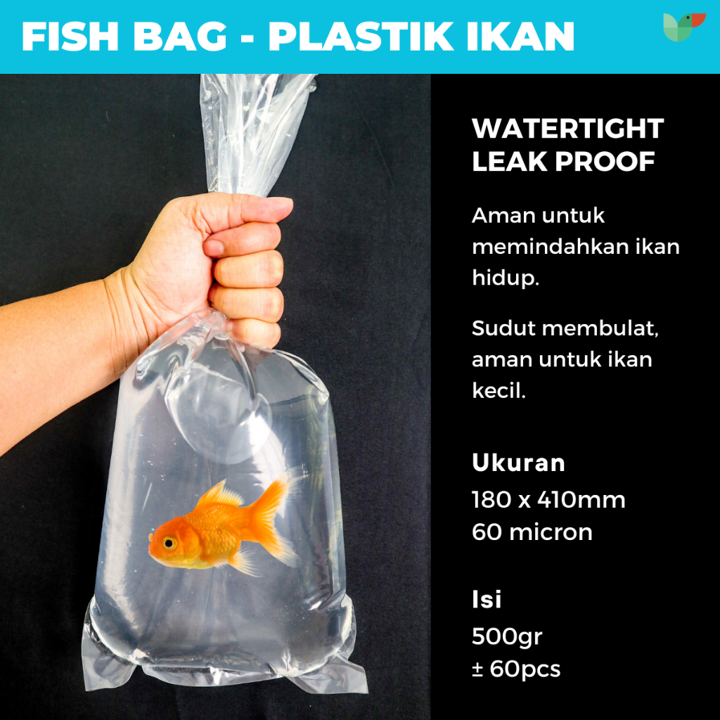 Jual Plastik Ikan, Plastik Packing Ikan Hias, Ikan Mas Koki, Ikan Kecil, Fish Bag PE Watertight ...
