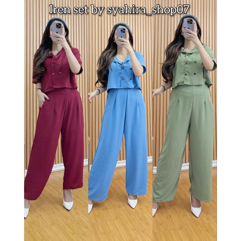 Jual IREN ONE SET WANITA KEKINIAN/ SETELAN WANITA KEKINIAN TERBARU ...