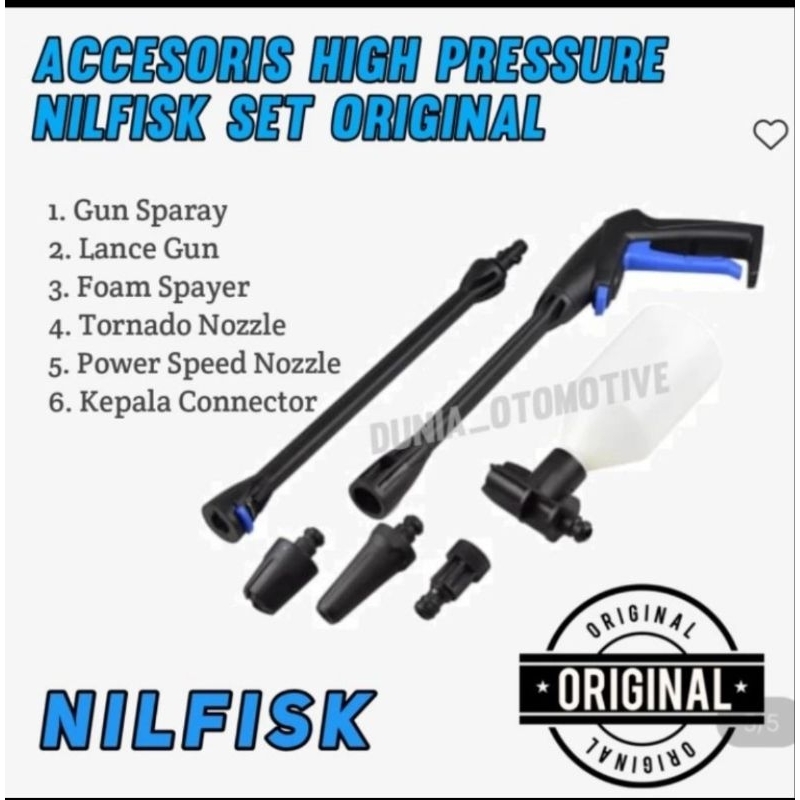 Jual Gun Spray Handle Set For High pressure Nilfisk C100.5, NILFISK ...