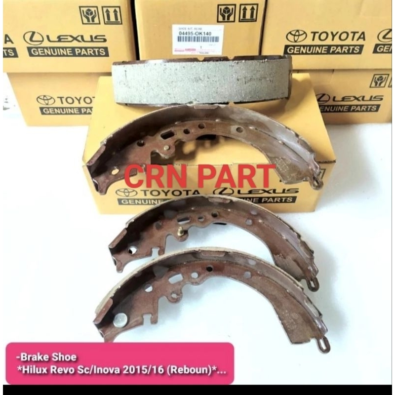 Jual BRAKE SHOE REAR TOYOTA INNOVA REBORN, HILUX REVO ORIGINAL ...