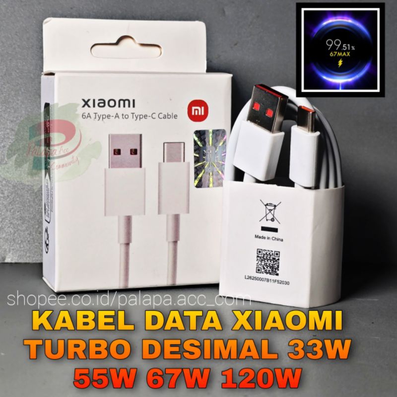 Jual (BJG) KABLE DATA XIAOMI TURBO USB TYPE C FAST CHARGING 100% POCO SERIES POCO X3 PRO/NFC F4 ...
