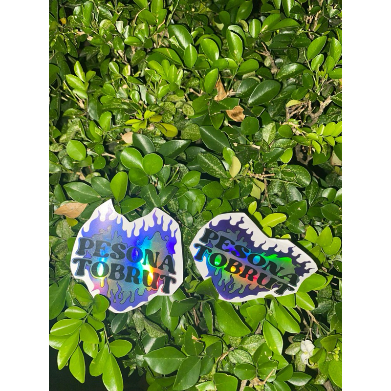 Jual stiker pesona tobrut hologram | Shopee Indonesia