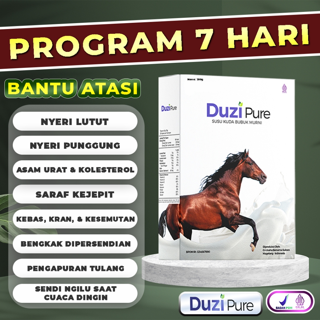 Jual Duzi Pure - Susu Kuda Lombok Original Bubuk 200 Gram | Shopee ...