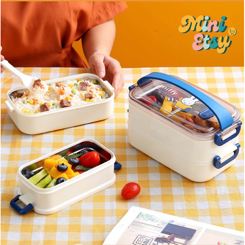 Jual MIFFY-Stainless double layer steel lunch box / rantang kotak makan ...