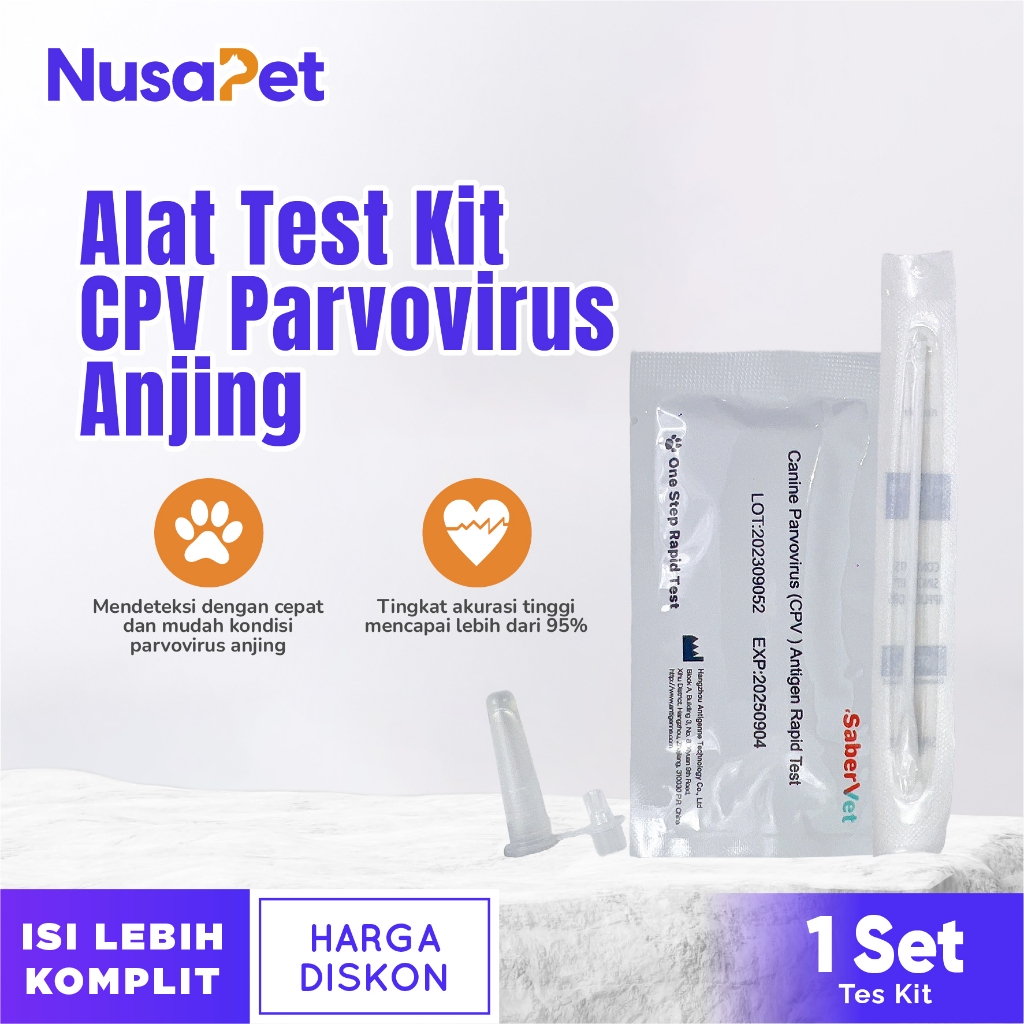 Jual Alat Test Kit Parvovirus Anjing – Rapid Tes CPV Virus Anjing - (1 ...