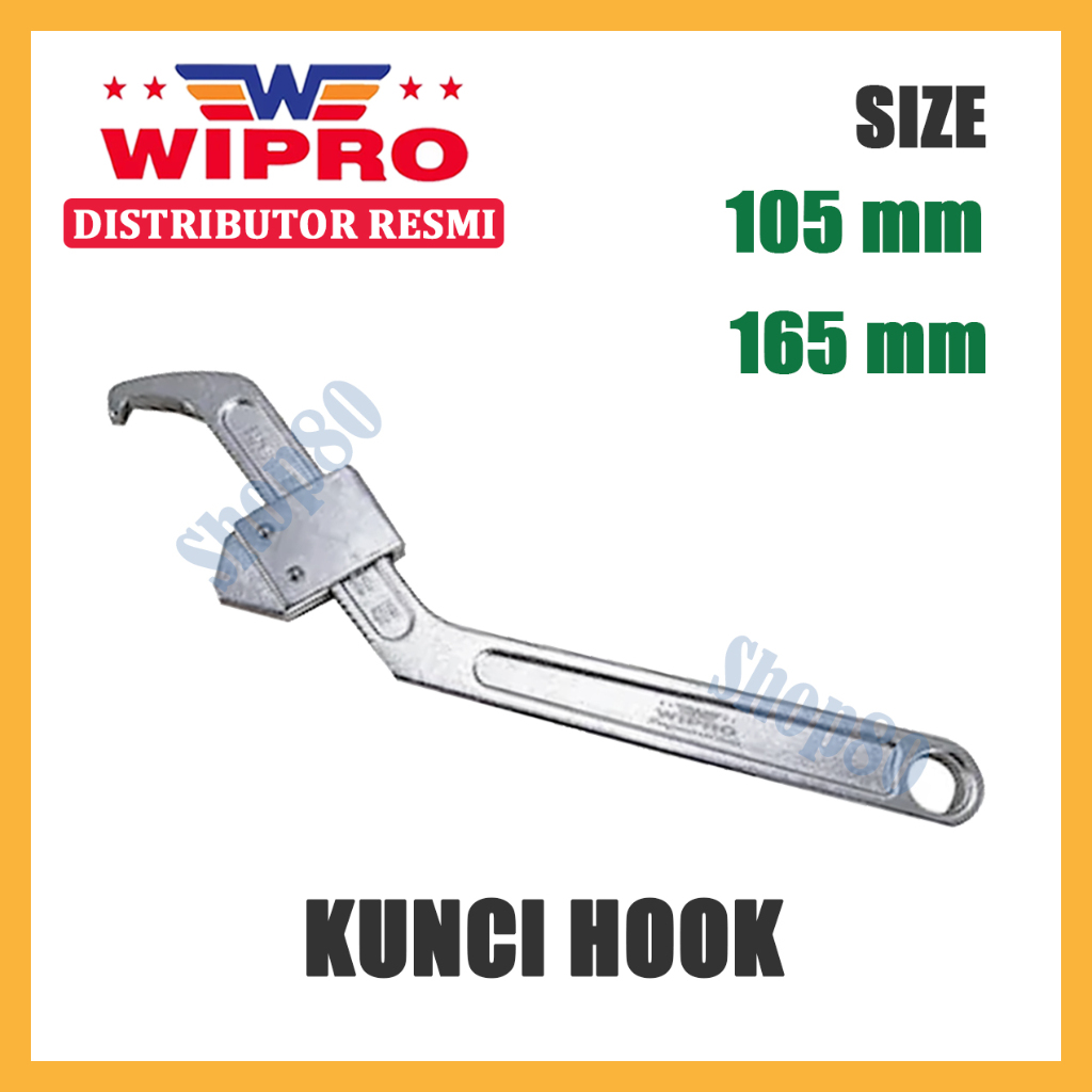 Jual Wipro Kunci Hook Pas Komstir Kait Sepeda Motor Wrench 105 165 mm | Shopee Indonesia