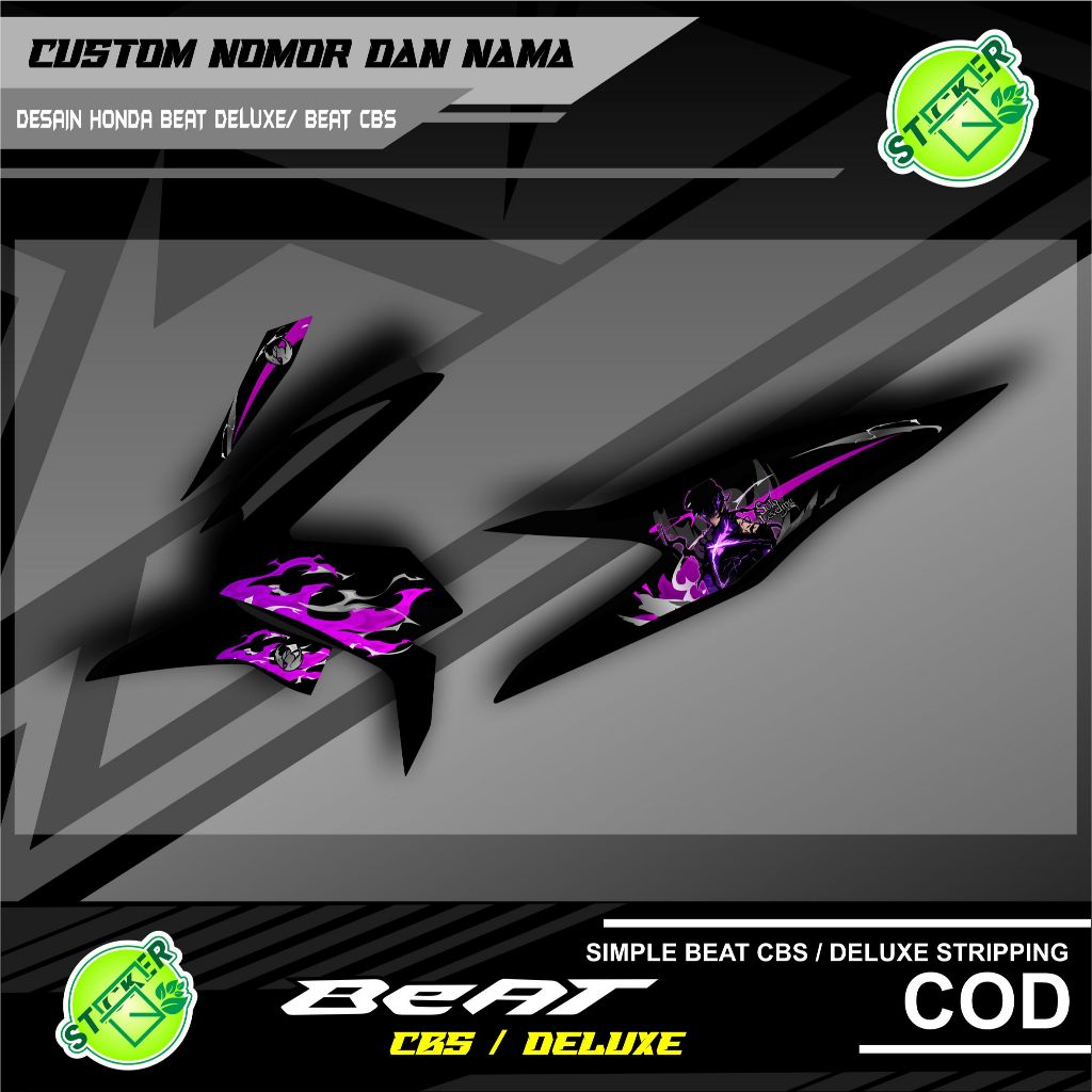 Jual STRIPPING SIMPEL HONDA BEAT DELUXE BEAT STREET SOLO LEVELING SUDAH ...