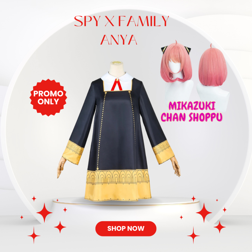 Jual ( READY STOK ) PROMO Costume Set Anak Dewasa Anya Forger SPY X ...